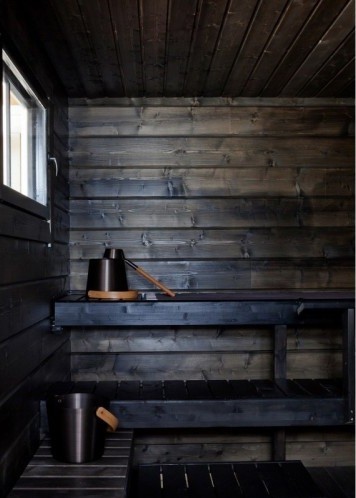 Sauna Paint Wax - Smoke Sauna Black 0.9L