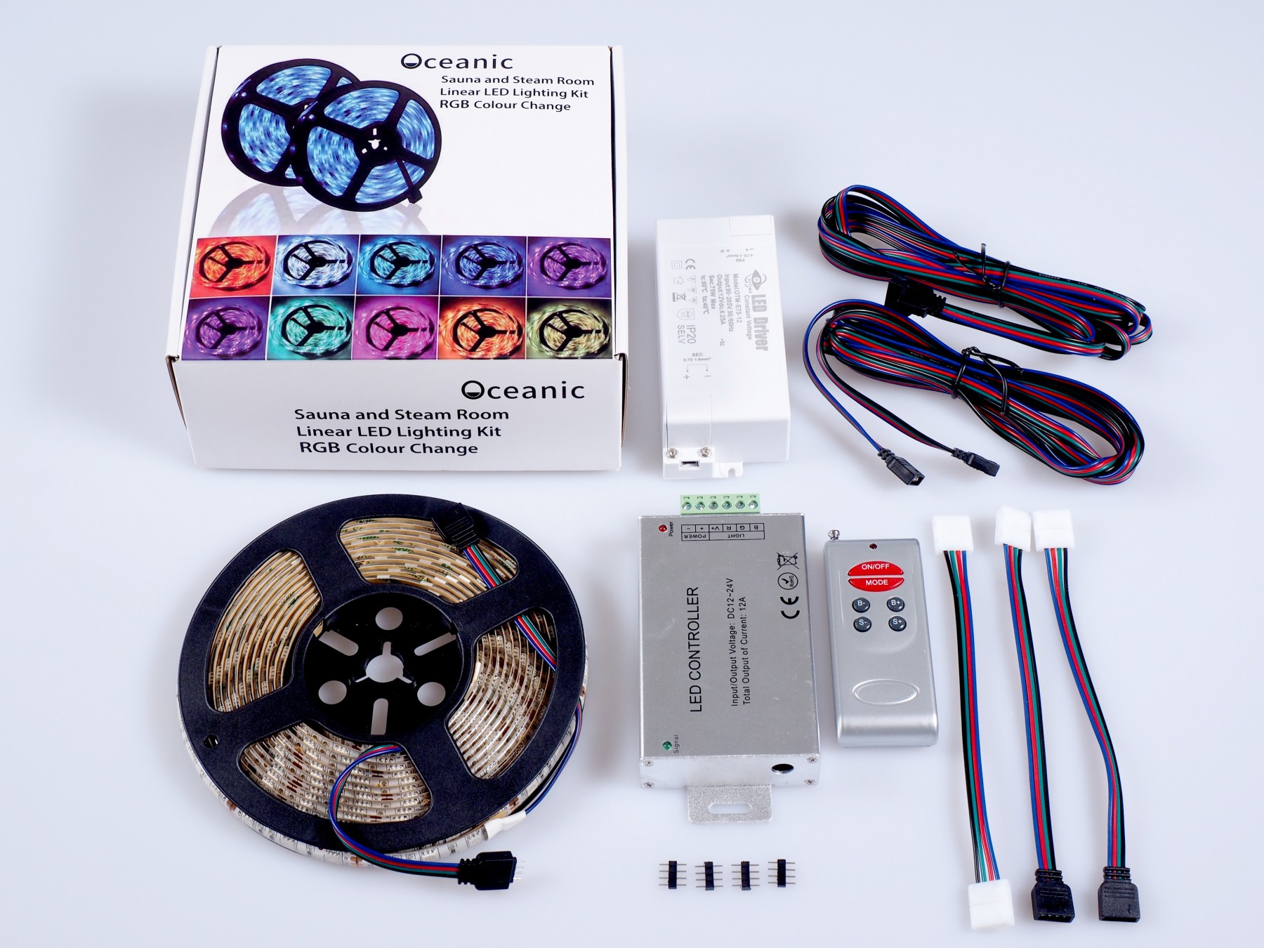 Steam Room Under Bench Lighting - Warm White or RGB