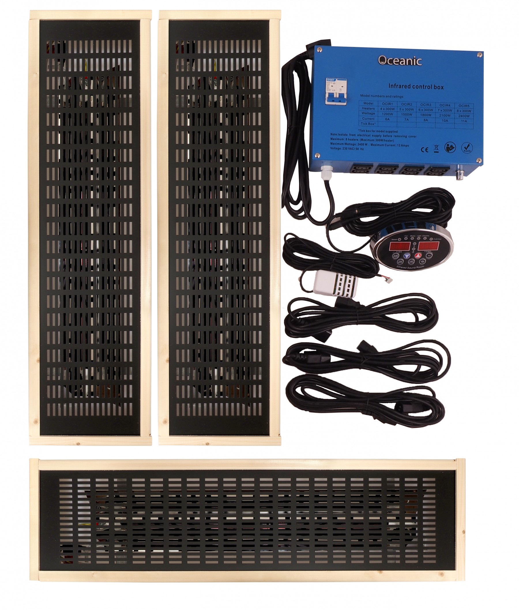 Infrarouges pour sauna dommercial et commande