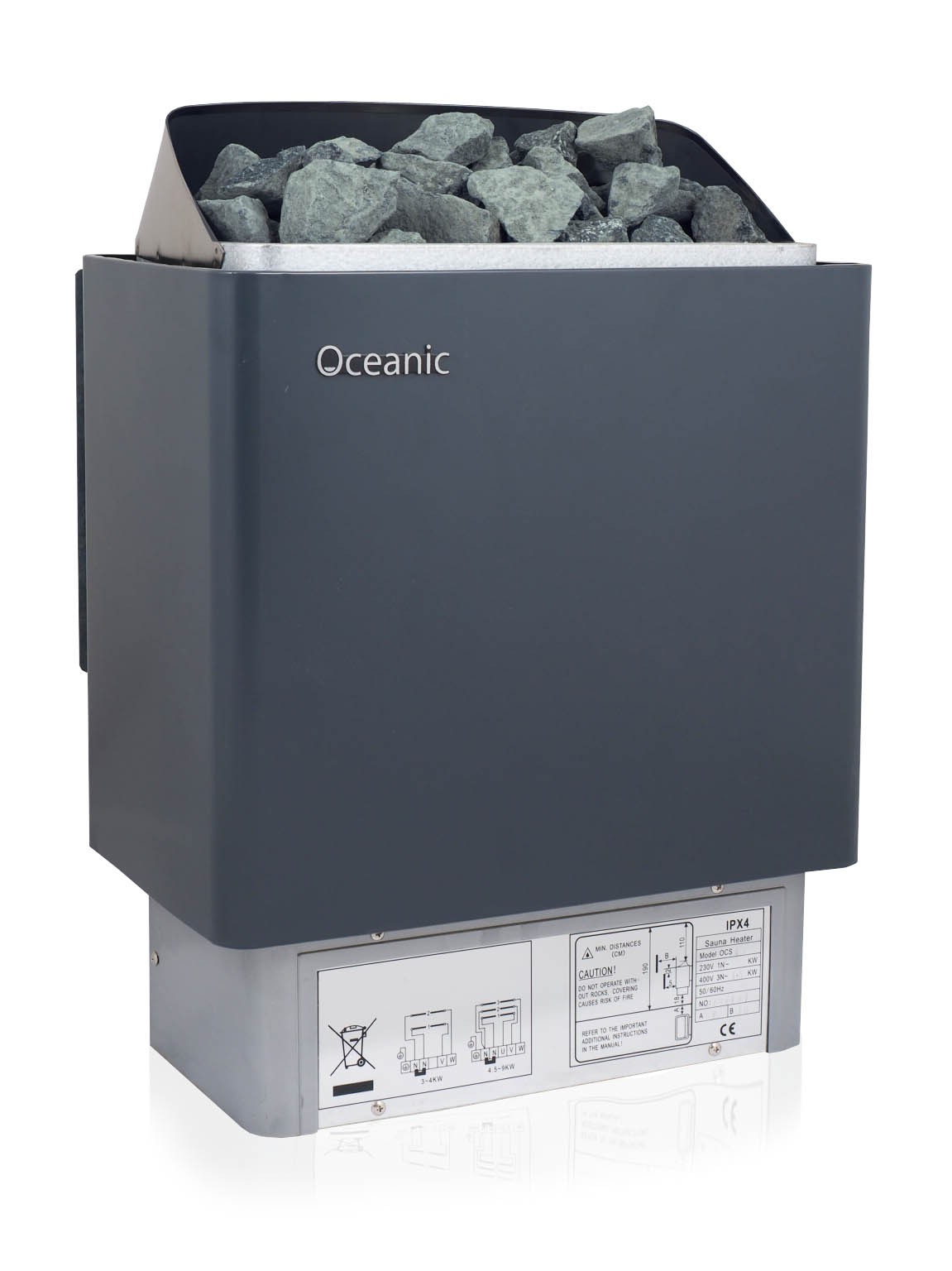 Calentador de sauna 8kW Oceanic con control a distancia OCSB